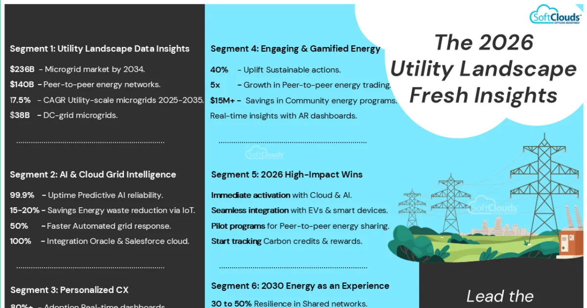 SoftClouds 2026 Utility Landscape Insights: AI, Grid Intelligence ...