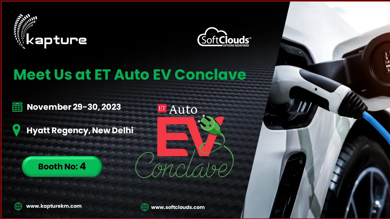 SoftClouds - Kapture, AI-Powered Platform for Enterprise Search & Knowledge, at ET Auto EV Conclave
